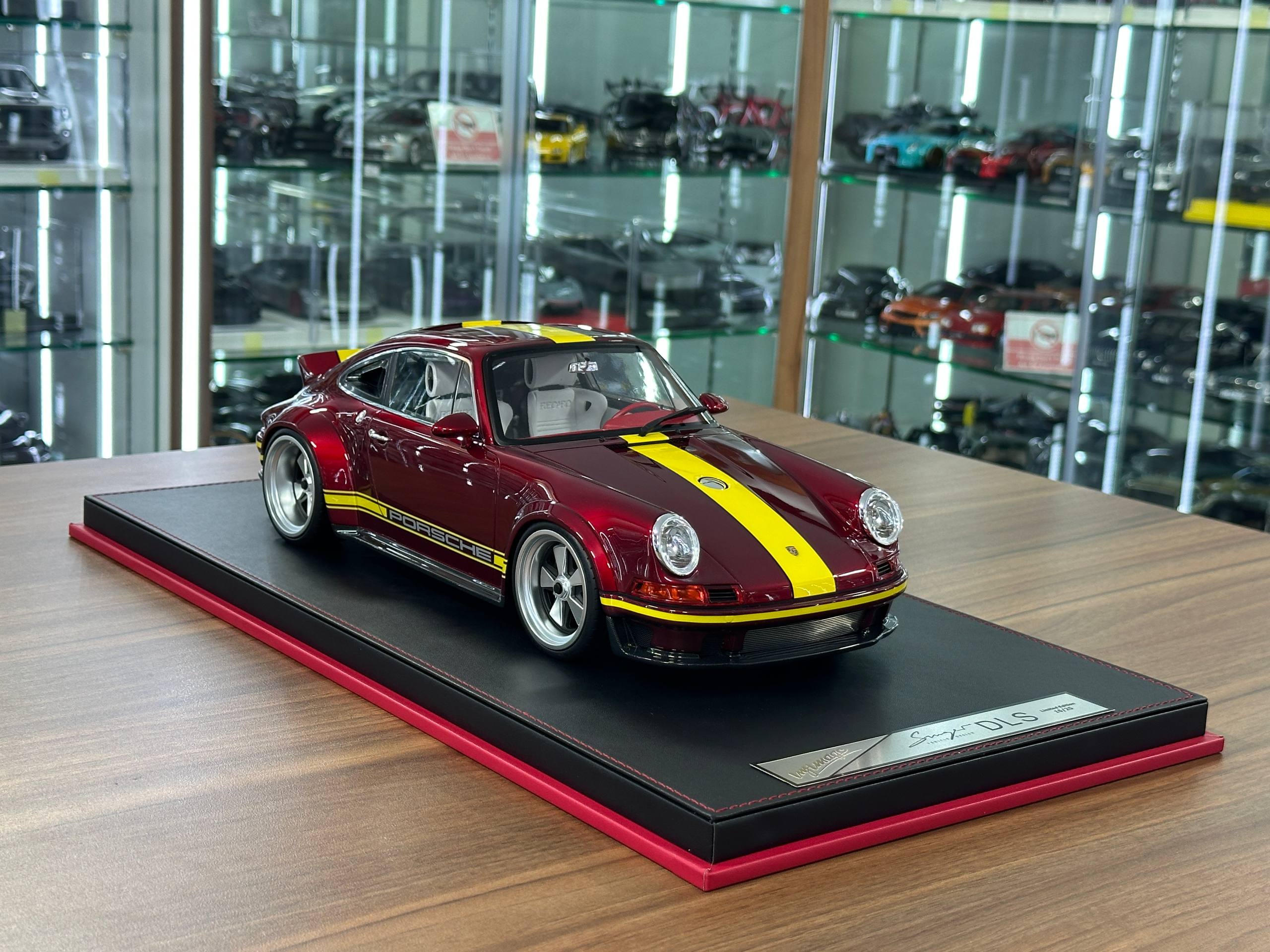 Porsche Singer DLS Red Yellow Stripe – 1/12 Resin Model Car | Dubai ...