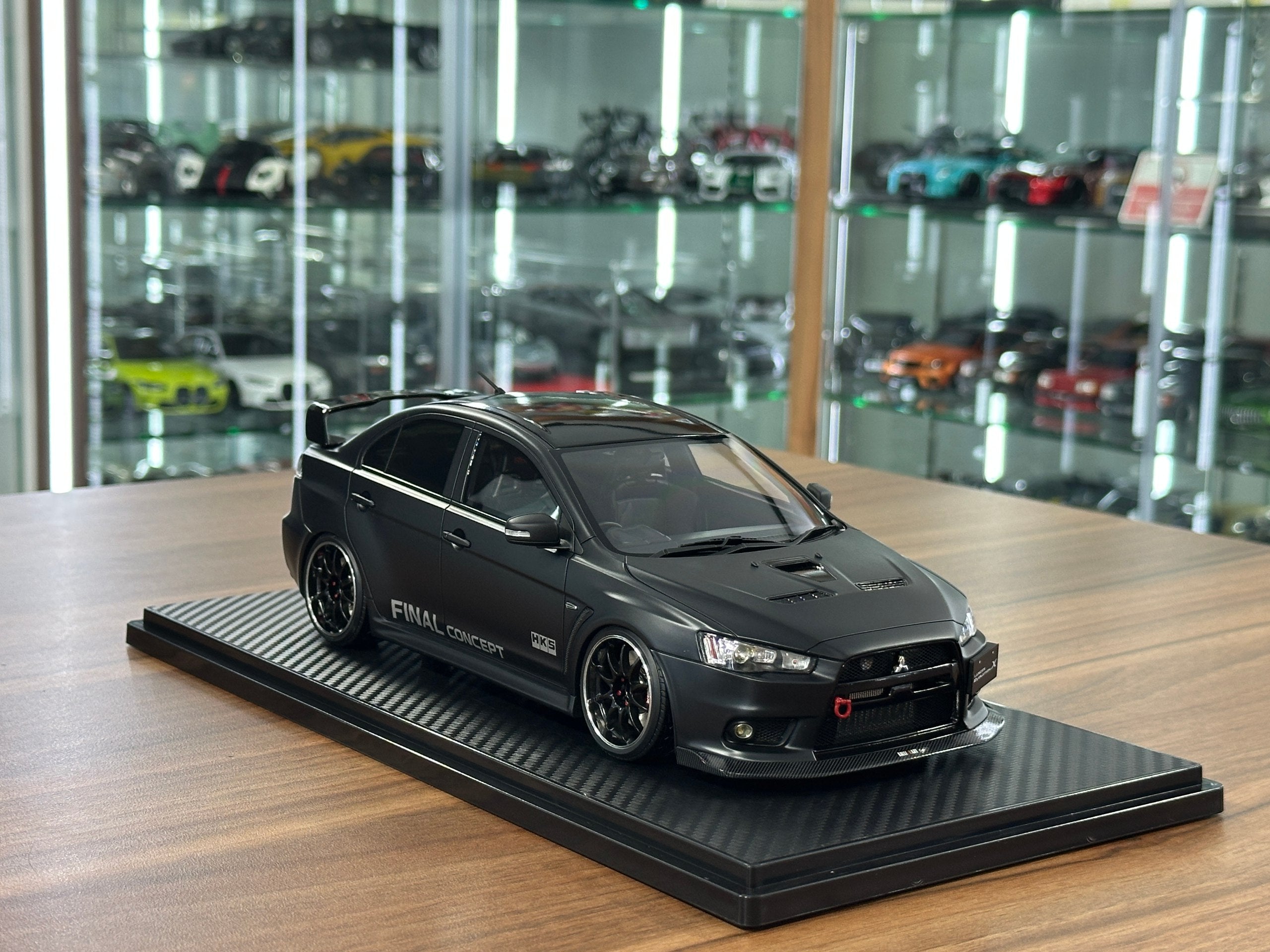 Mitsubishi Lancer Evo X CZ4A Matte Black 1/18 Resin Model – dturman.com
