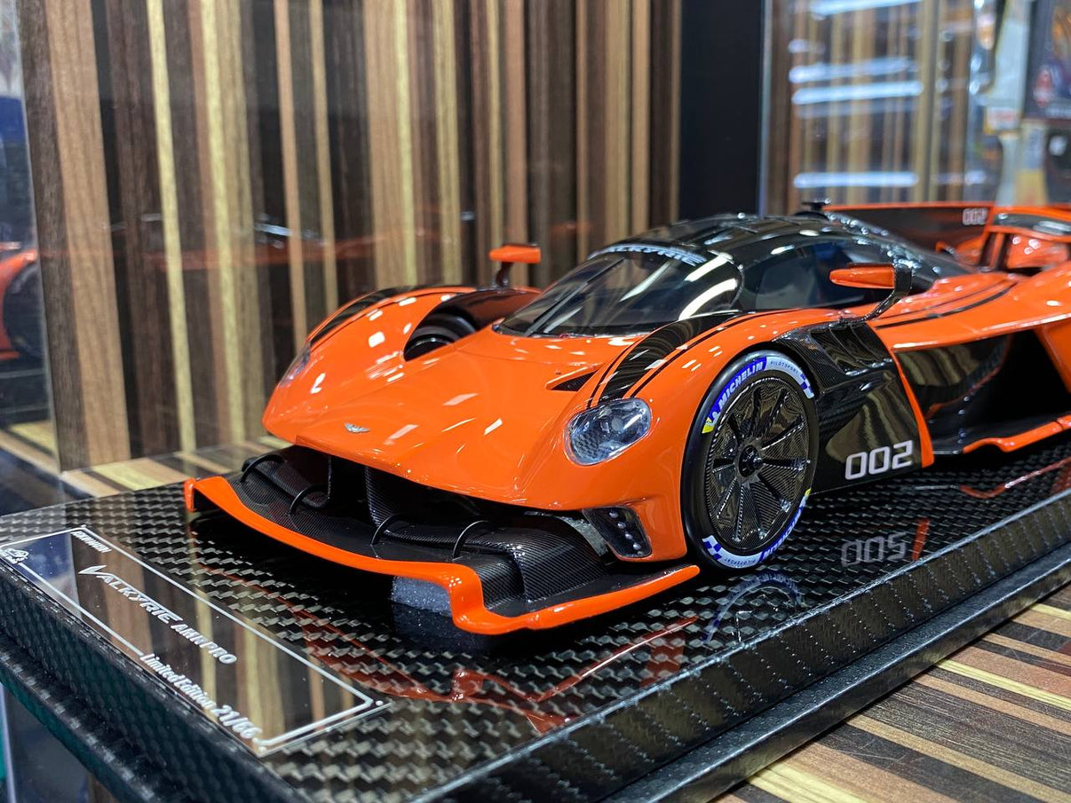 VIP Models Aston Martin Valkyrie AMR Pro - 1/18 Resin Model, Orange, L ...