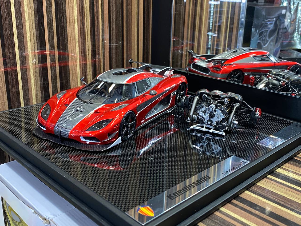 1/18 General Models Resin Model - Koenigsegg Agera RS with Engine Red ...