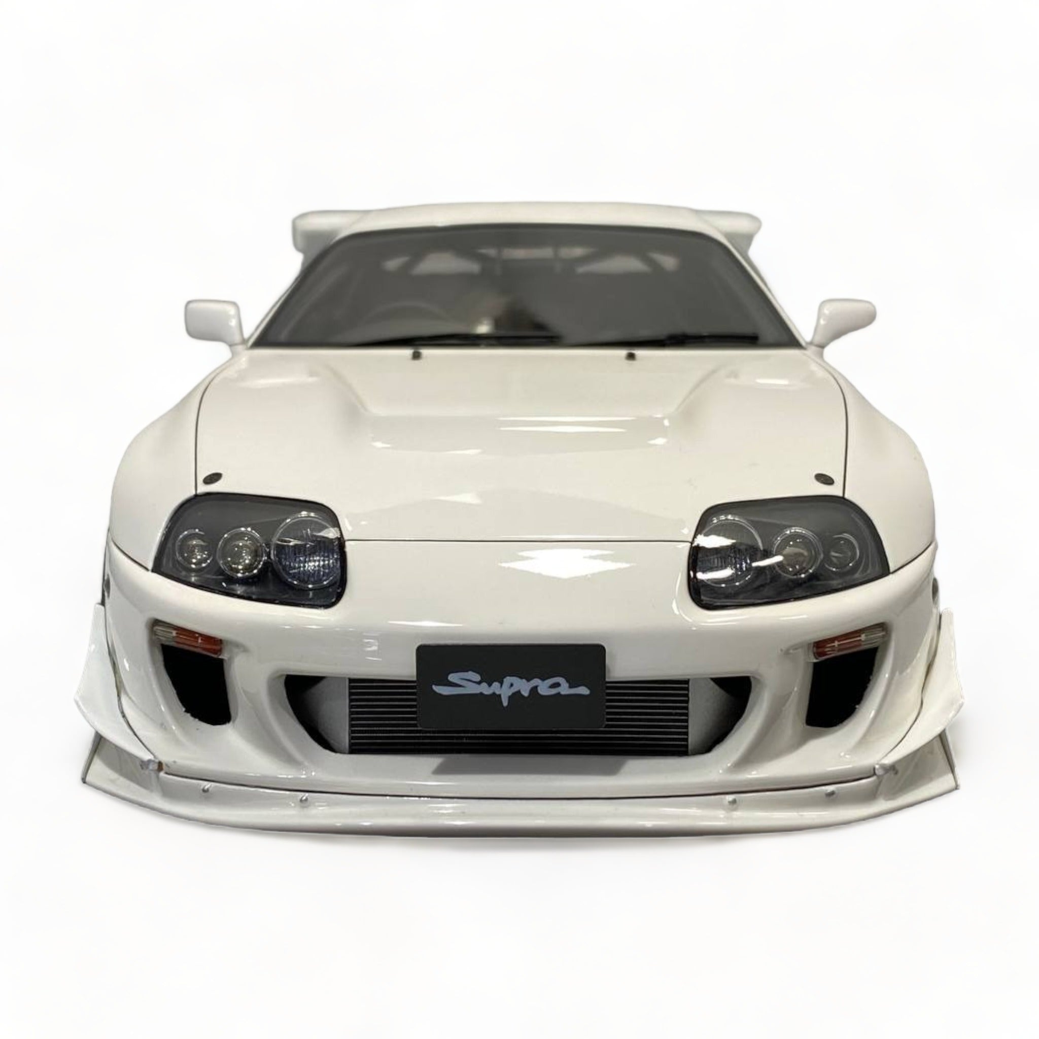1/18 Diecast Toyota Supra MK4 White Ignition Model Miniature Car ...