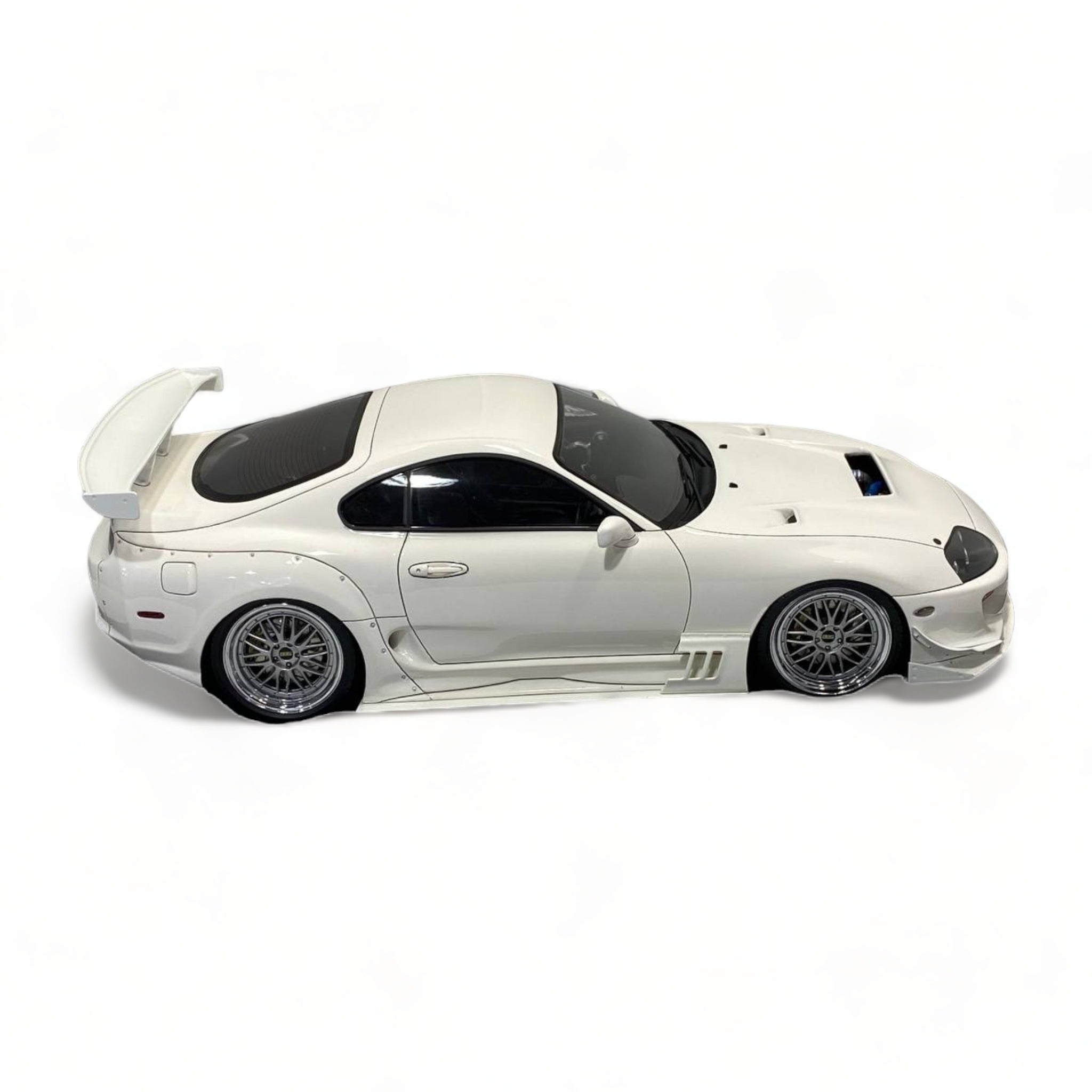 1/18 Diecast Toyota Supra MK4 White Ignition Model Miniature Car ...