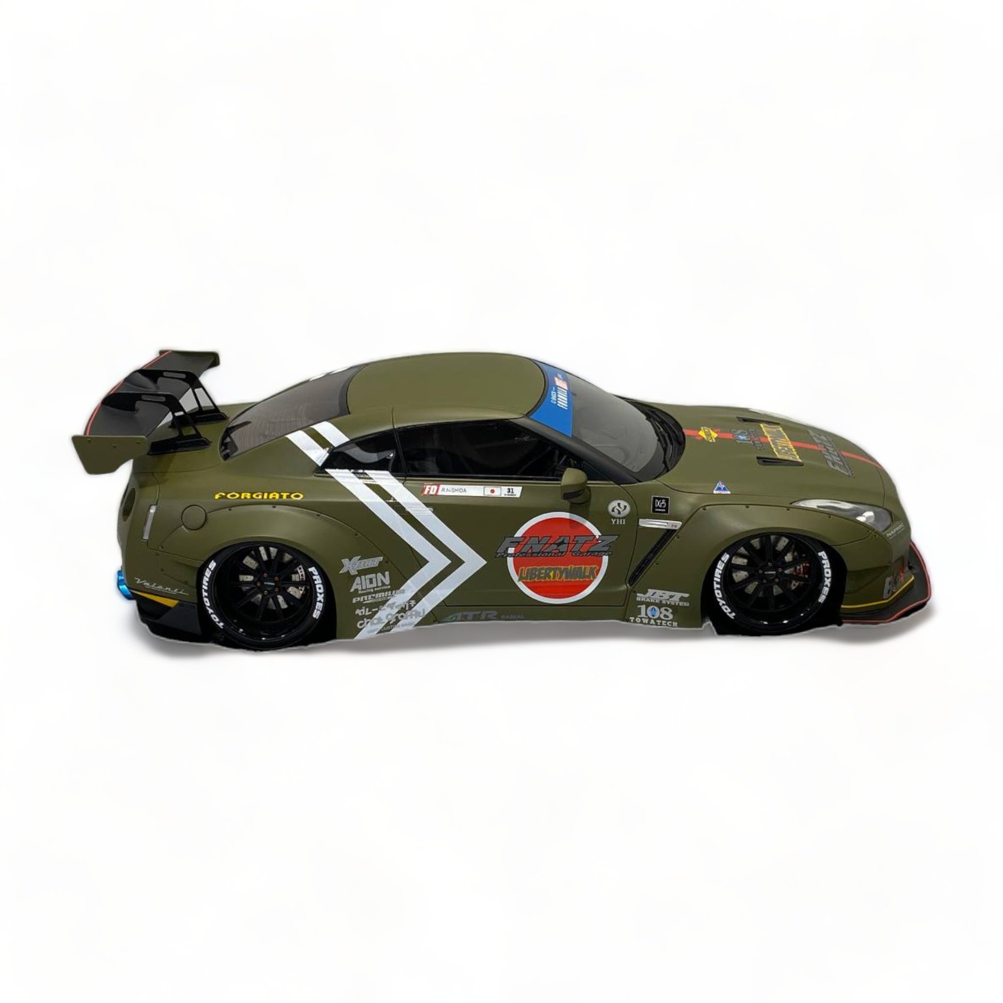 Nissan GT-R R35 LBWK LB*Performance Matt Green by Onemodel 1/18 ...