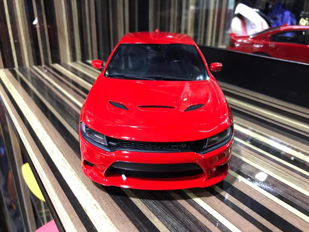 1/18 Diecast Dodge Charger SRT Hellcat Red GT Spirit Scale Model Car ...