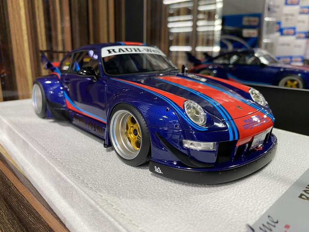 1/18 Diecast Porsche RWB Royale Ocean Blue FuelMe Scale Model Car ...