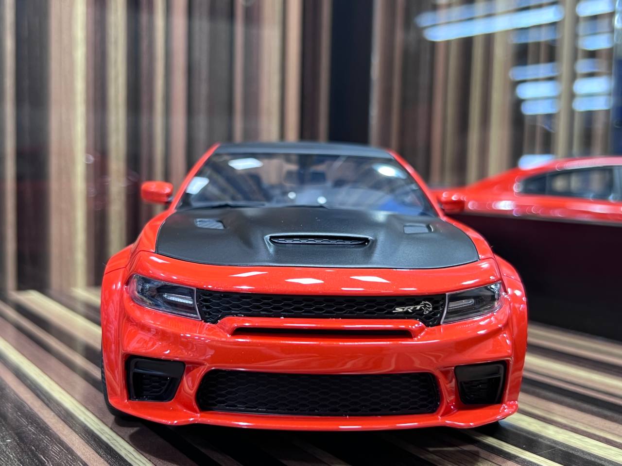 1/18 Diecast Dodge Charger STR Hellcat Orange GT Spirit Scale Model Ca ...