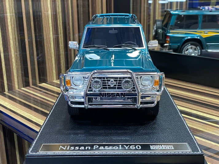 1/18 Diecast Nissan Patrol Super Safari Y60 Green IVY Models Scale Mod ...