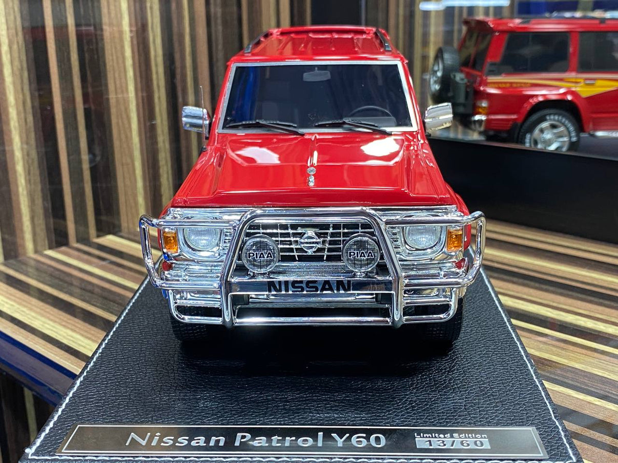 1/18 Diecast Nissan Patrol Super Safari Y60 Red IVY Models Scale Model ...